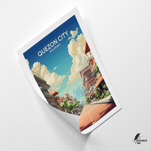 Quezon Travel Print Wall Art,quezon Minimalist Painting Art,quezon ...