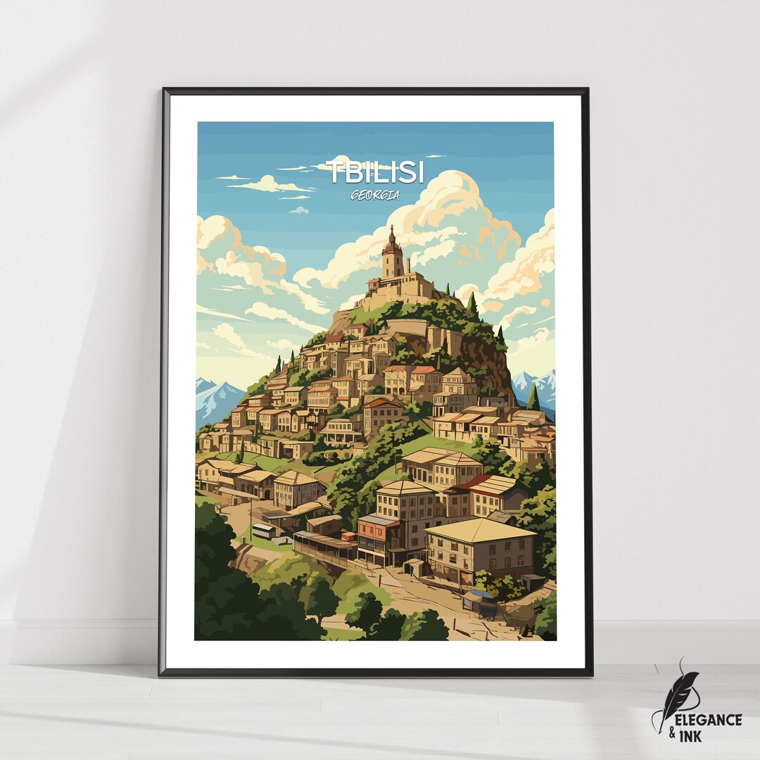 Tbilisi Print|tbilisi Travel Poster|tbilisi Artwork|tbilisi Canvas ...