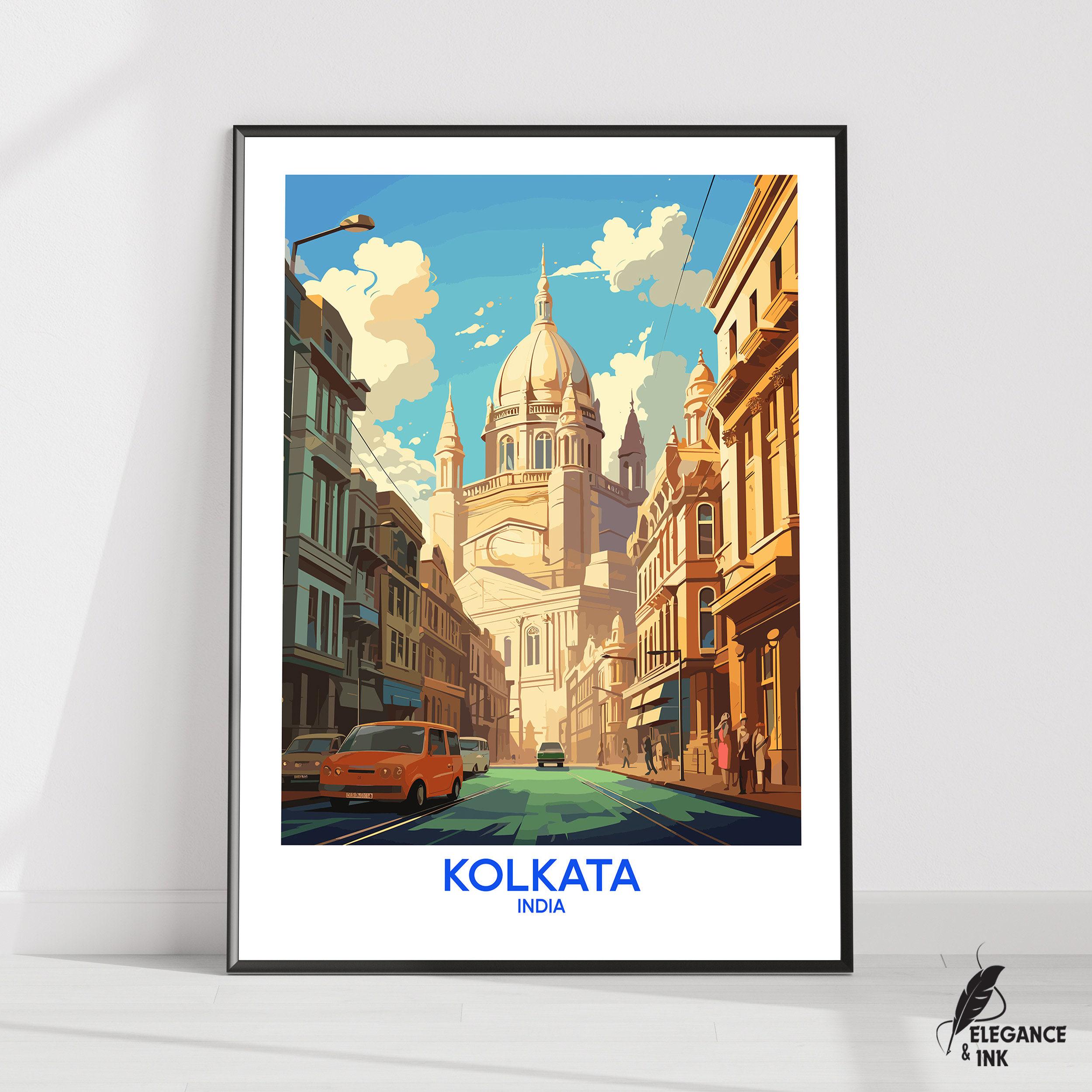 Kolkata Poster|kolkata Travel Print|kolkata Wall Art|kolkata Wall Decor ...