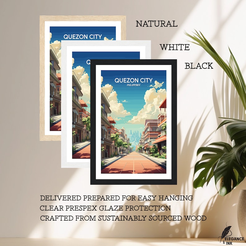 Quezon Travel Print Wall Art,quezon Minimalist Painting Art,quezon ...