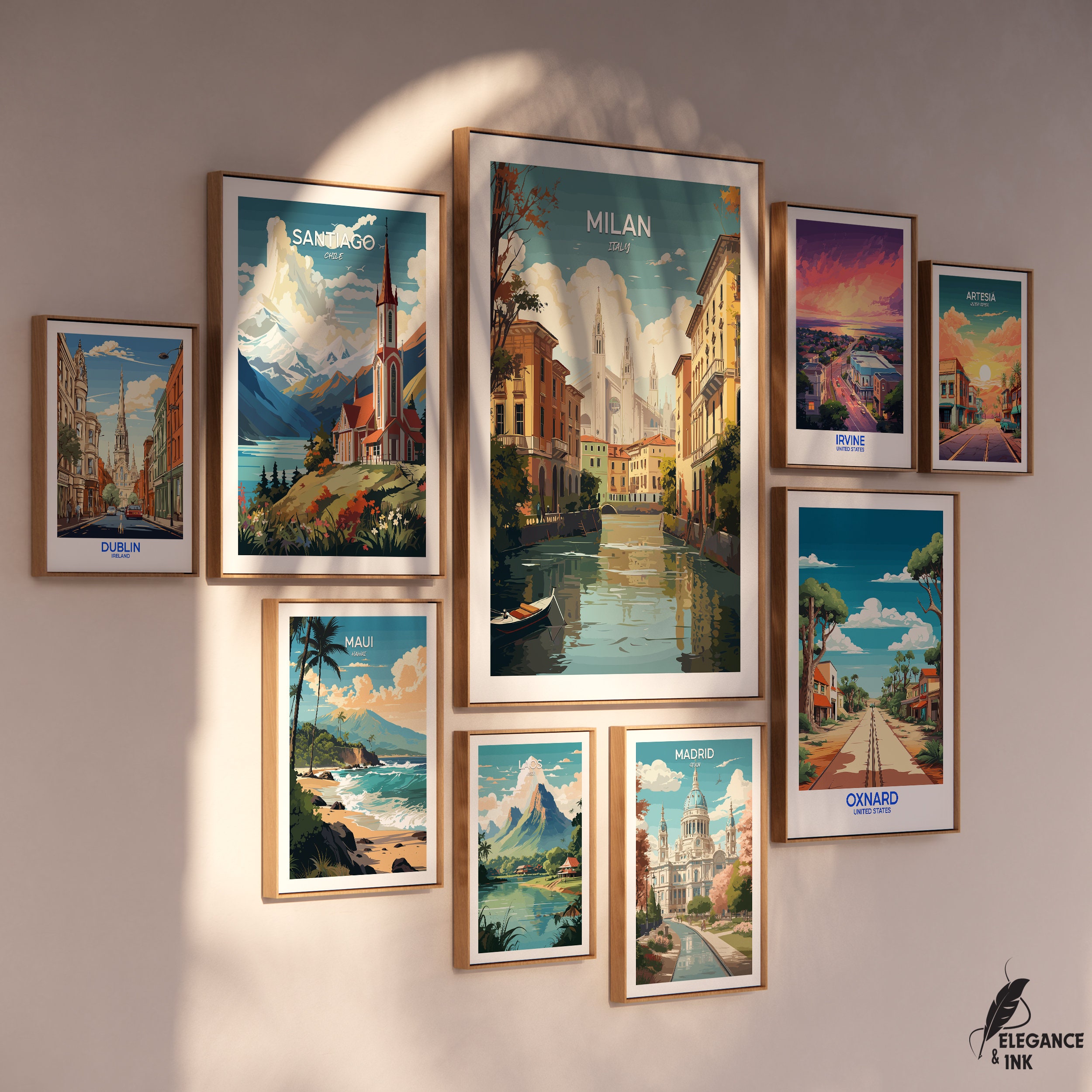 Kanto Wall Hanging Poster,kanto Flat Vector Illustration Canvas,japan ...