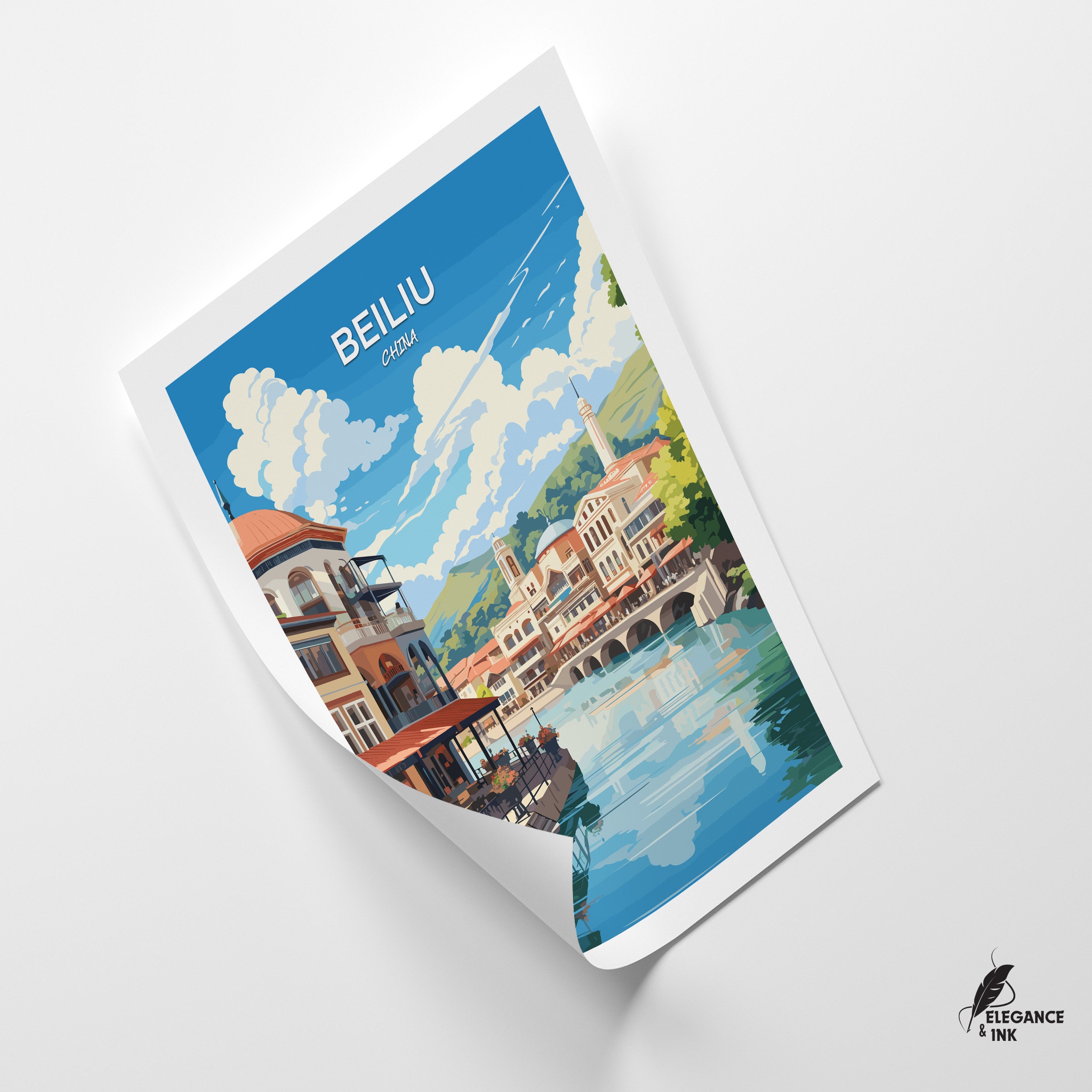 Beiliu Travel Print Wall Art,beiliu Minimalist Painting Art,beiliu ...