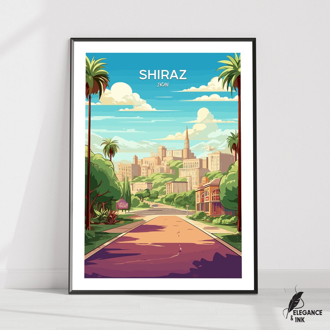 Shiraz Travel Print Wall Art,shiraz Minimalist Painting Art,shiraz ...