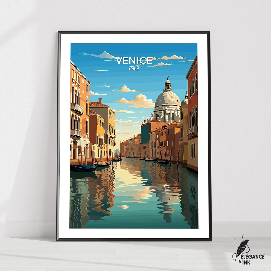 Venice Print|venice Travel Poster|venice Artwork|venice Canvas|venice ...
