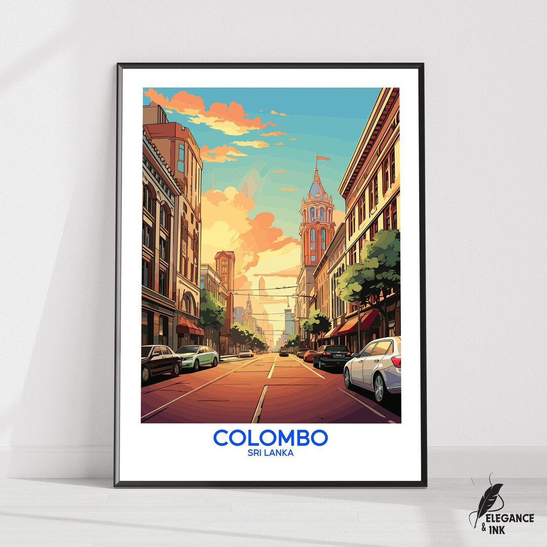 Colombo Poster|colombo Travel Print|colombo Wall Art|colombo Wall Decor ...