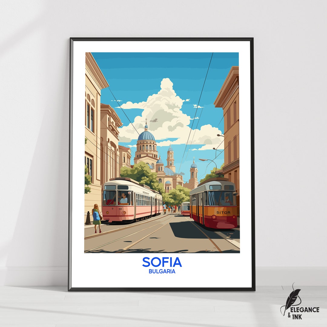 Sofia Postersofia Travel Printsofia Wall Artsofia Wall Decorsofia City Artsofia Artsofia Gift ...