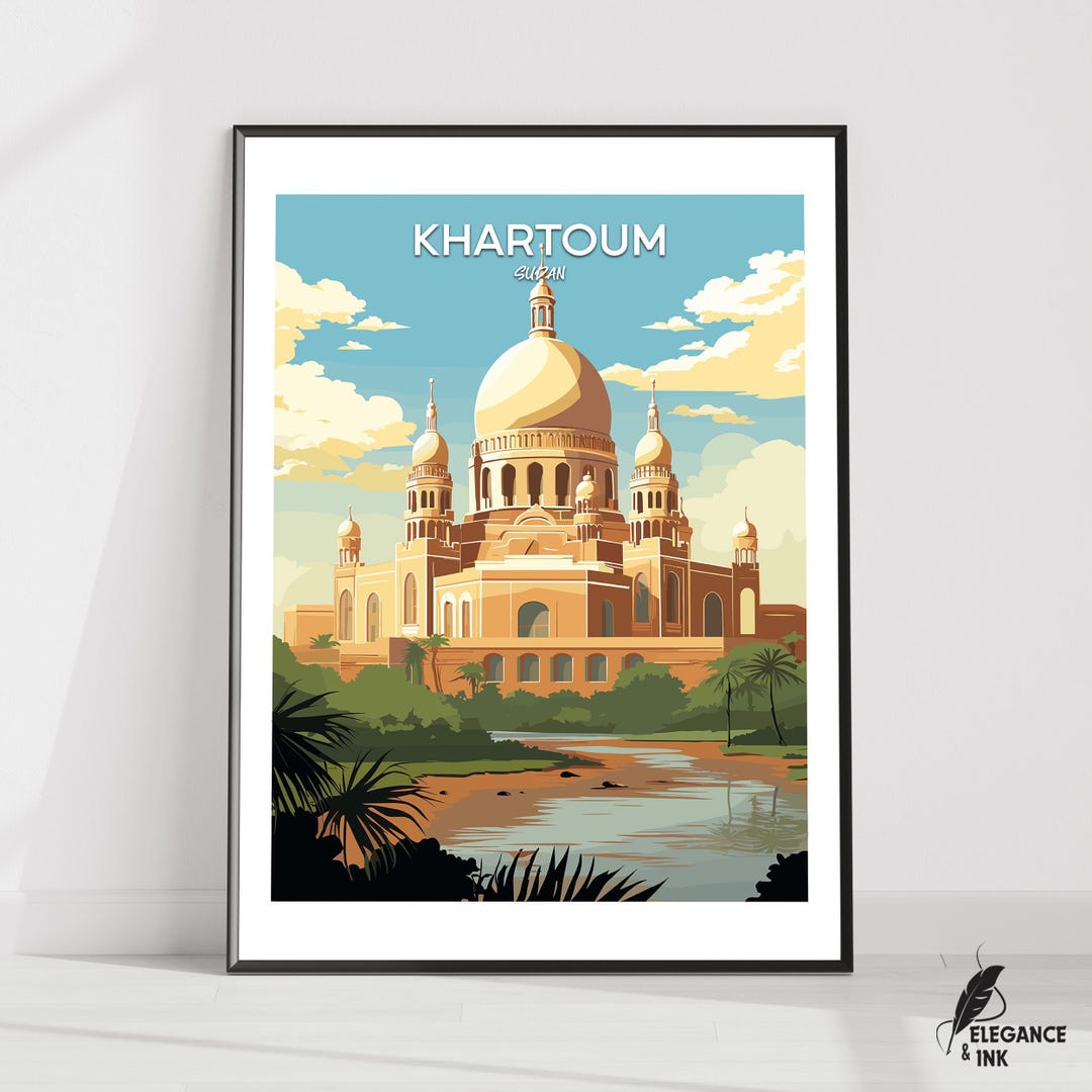 Khartoum Travel Wall Art Print,khartoum Traveler Gift Idea,khartoum ...