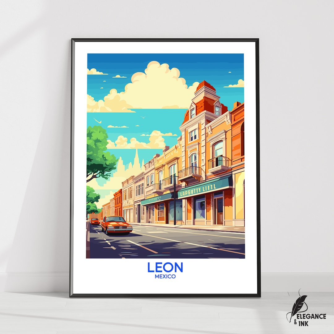 Leon Posterleon Travel Printleon Wall Artleon Wall Decorleon City ...