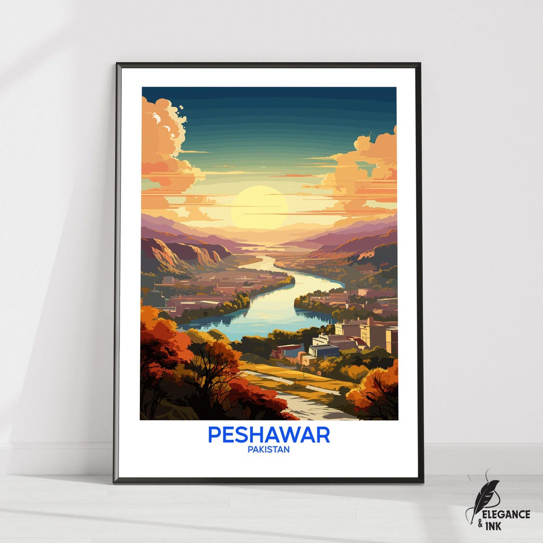 Peshawar Wall Hanging Poster,peshawar Flat Vector Illustration Canvas ...