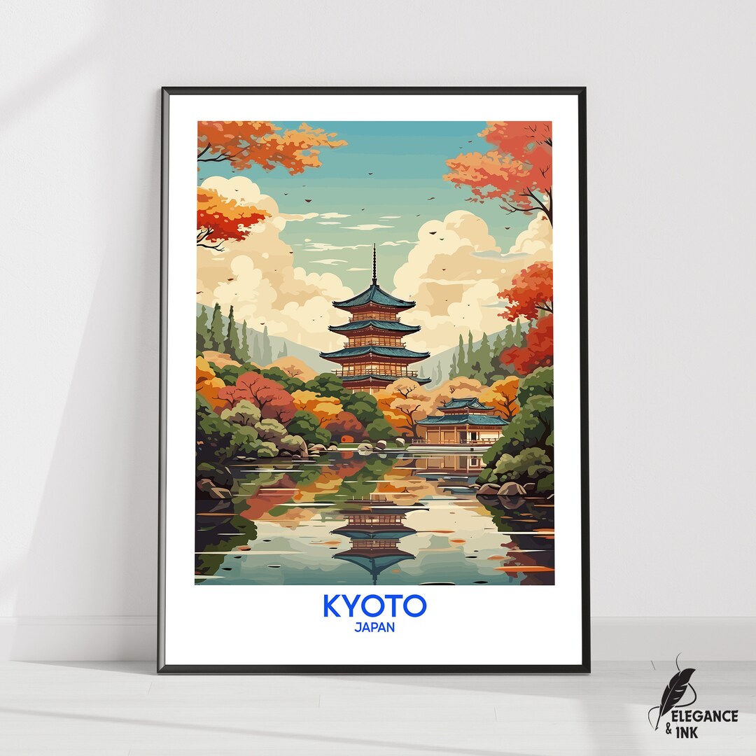 Kyoto Posterkyoto Travel Printkyoto Wall Artkyoto Wall Decorkyoto City ...