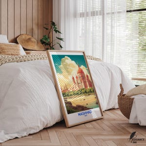 Mashhad Wall Hanging Poster,mashhad Flat Vector Illustration Canvas ...