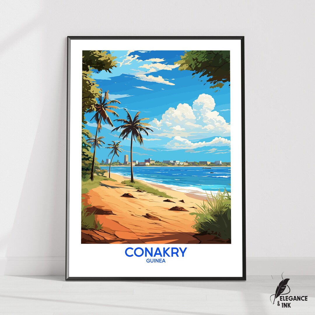 Conakry Posterconakry Travel Printconakry Wall Artconakry Wall ...