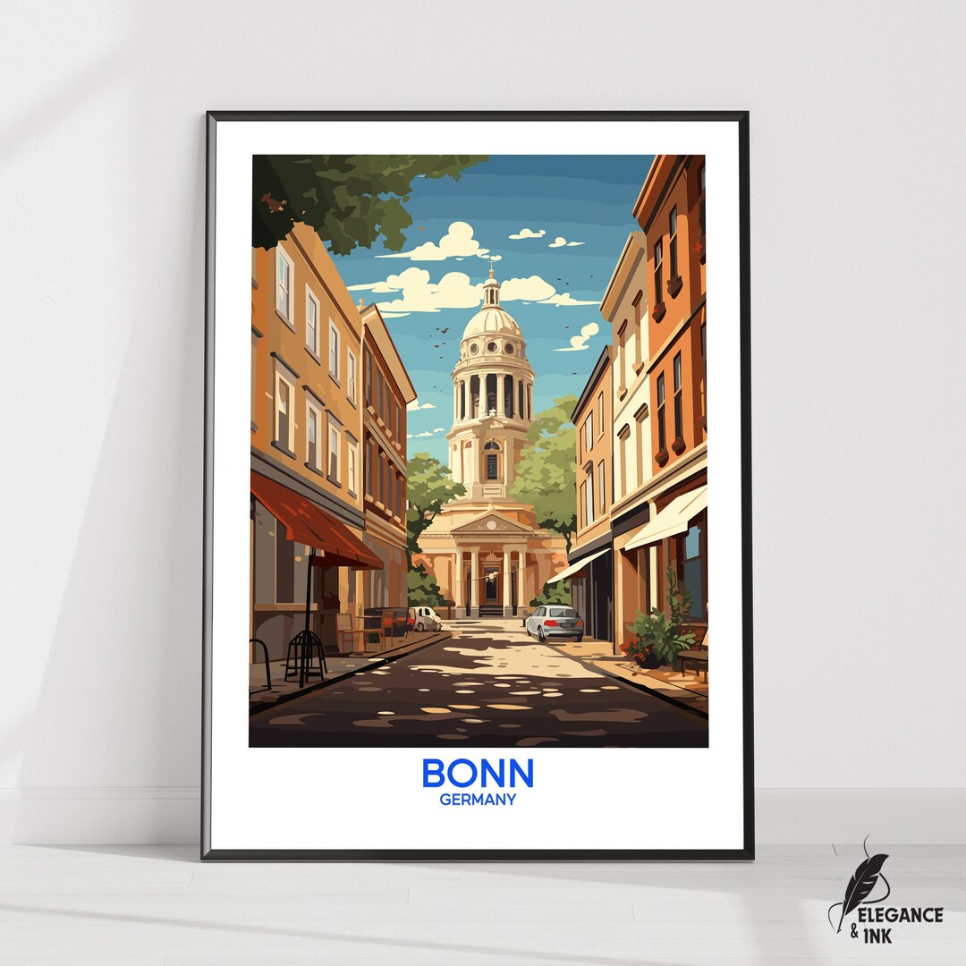 Bonn Poster|bonn Travel Print|bonn Wall Art|bonn Wall Decor|bonn City ...
