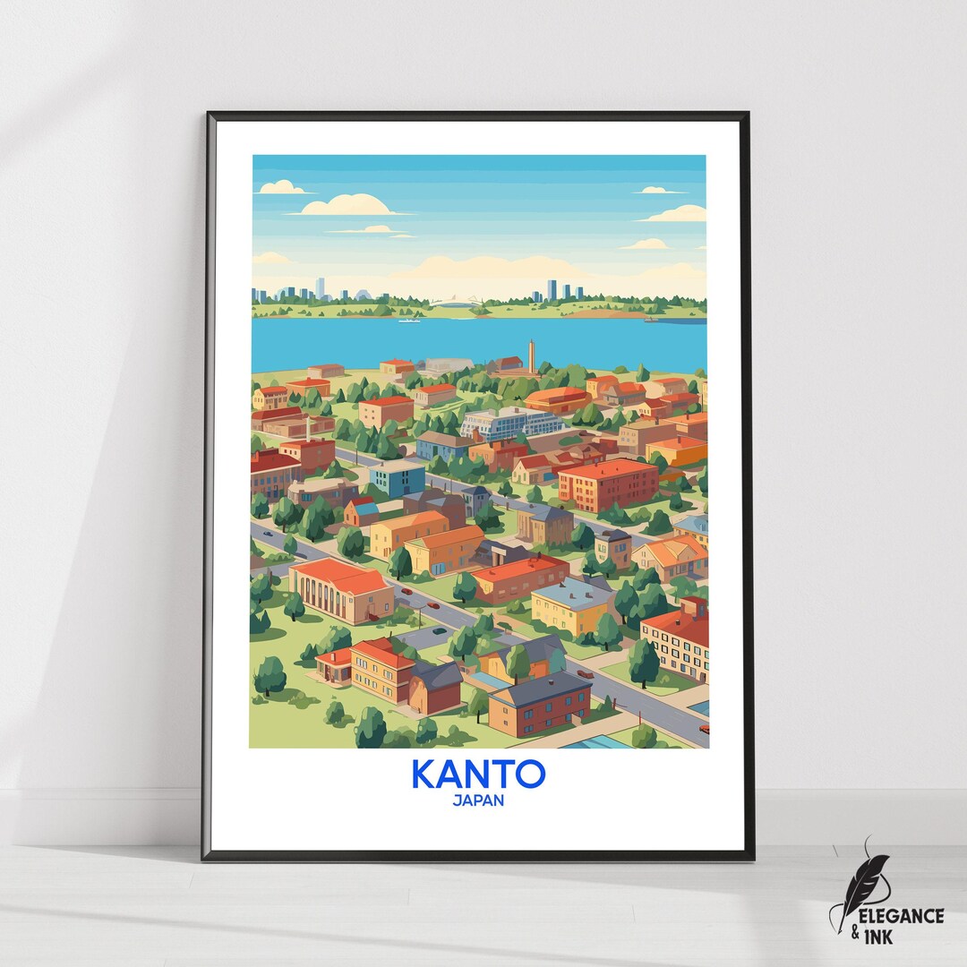 Kanto Poster|kanto Travel Print|kanto Wall Art|kanto Wall Decor|kanto ...