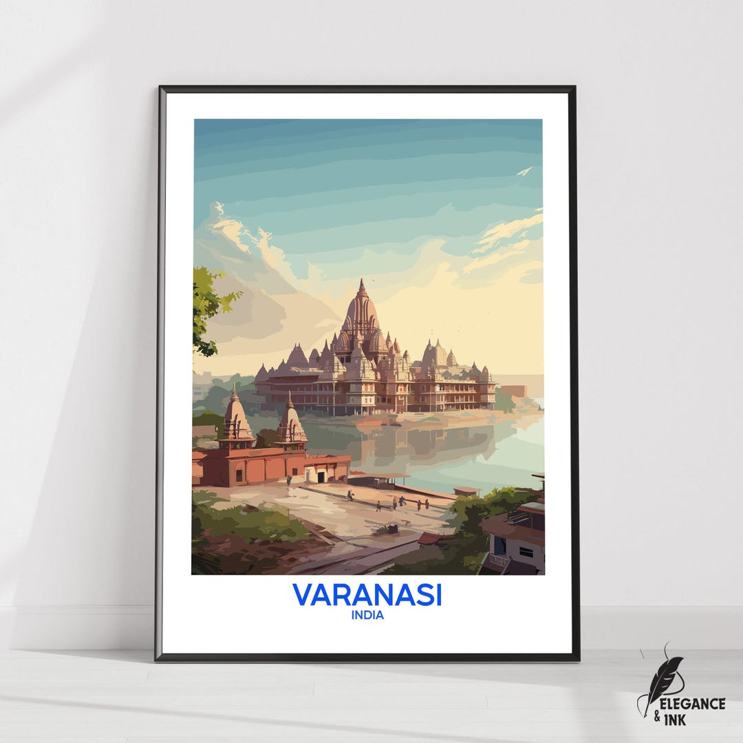 Varanasi Poster|varanasi Travel Print|varanasi Wall Art|varanasi Wall ...