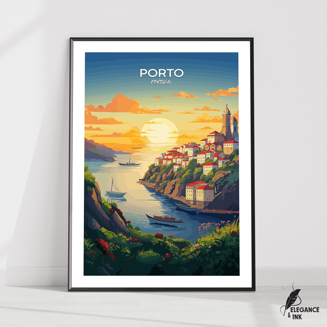 Porto Print|porto Travel Poster|porto Artwork|porto Canvas|porto Wall ...
