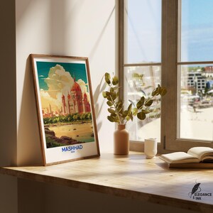 Mashhad Wall Hanging Poster,mashhad Flat Vector Illustration Canvas ...