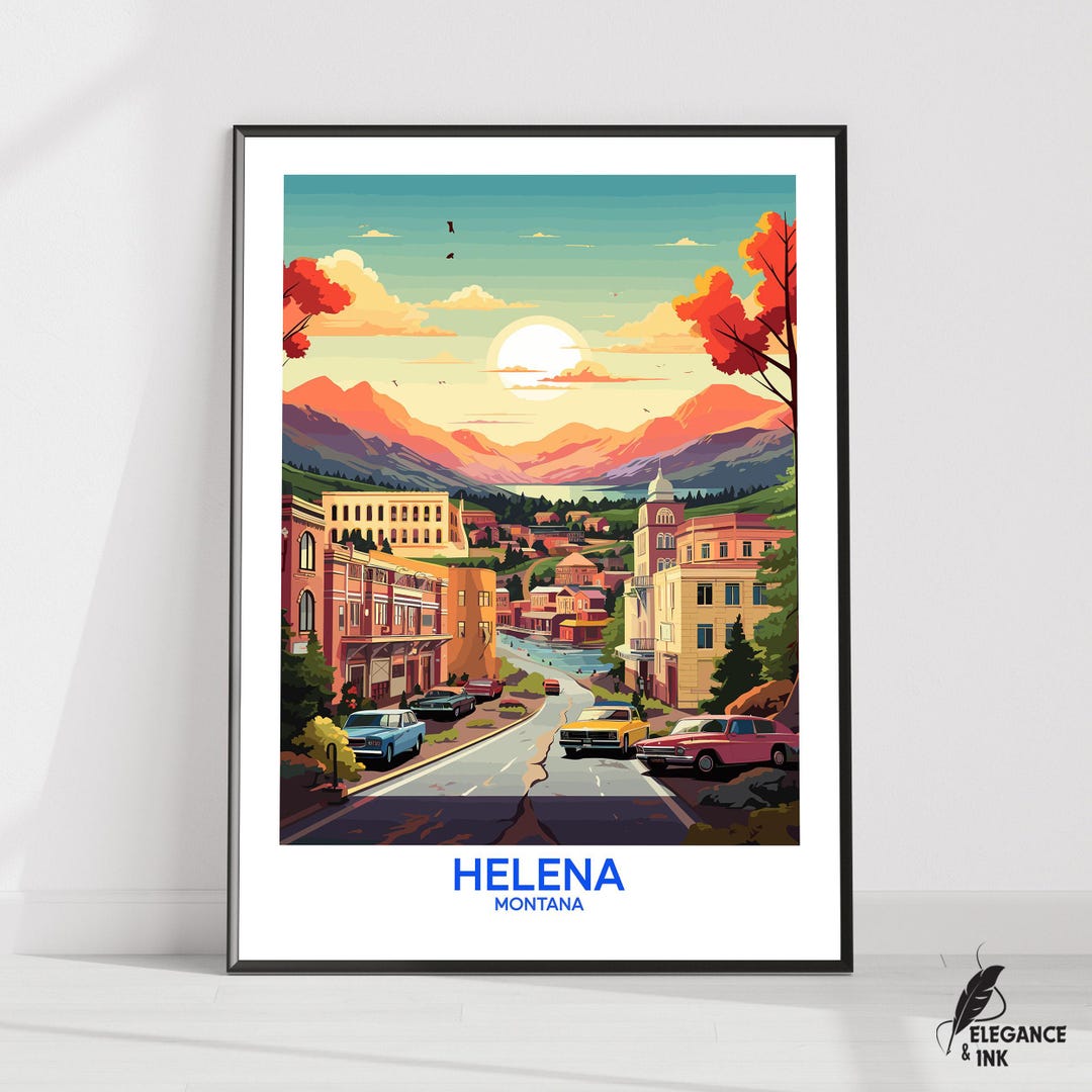 Helena Poster|helena Travel Print|helena Wall Art|helena Wall Decor ...