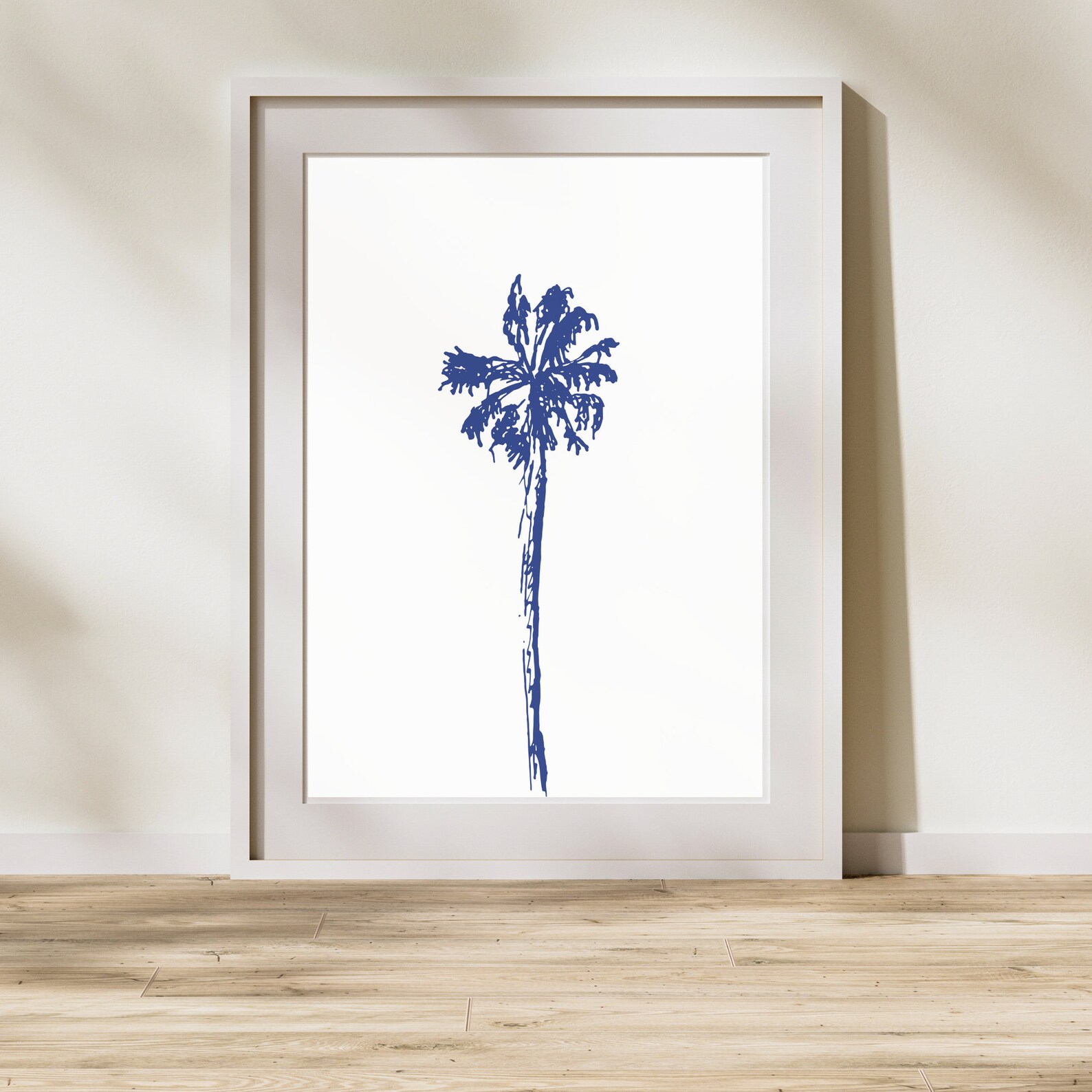 Palm Tree Poster, Coastal Artwork, Abstract Palm Tree Print ...