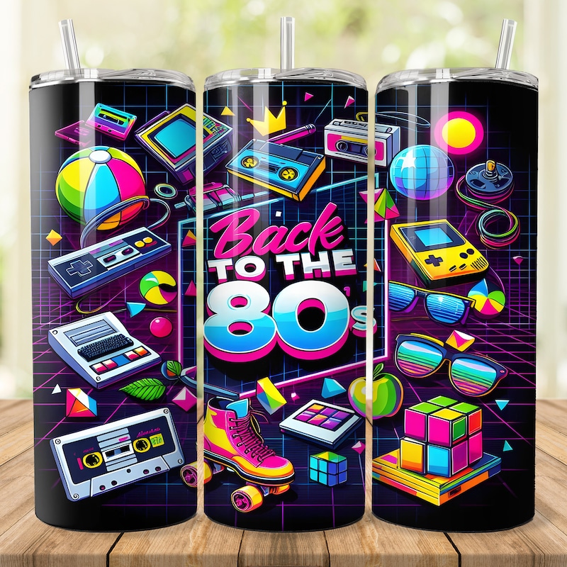 80s Tumbler Design - Etsy