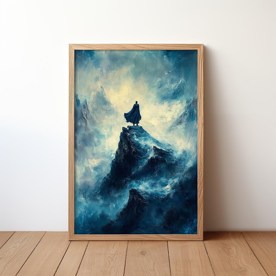 A Lone Monk Wall Art, Printable Wall Art, Colorful Boho Wall Decor ...