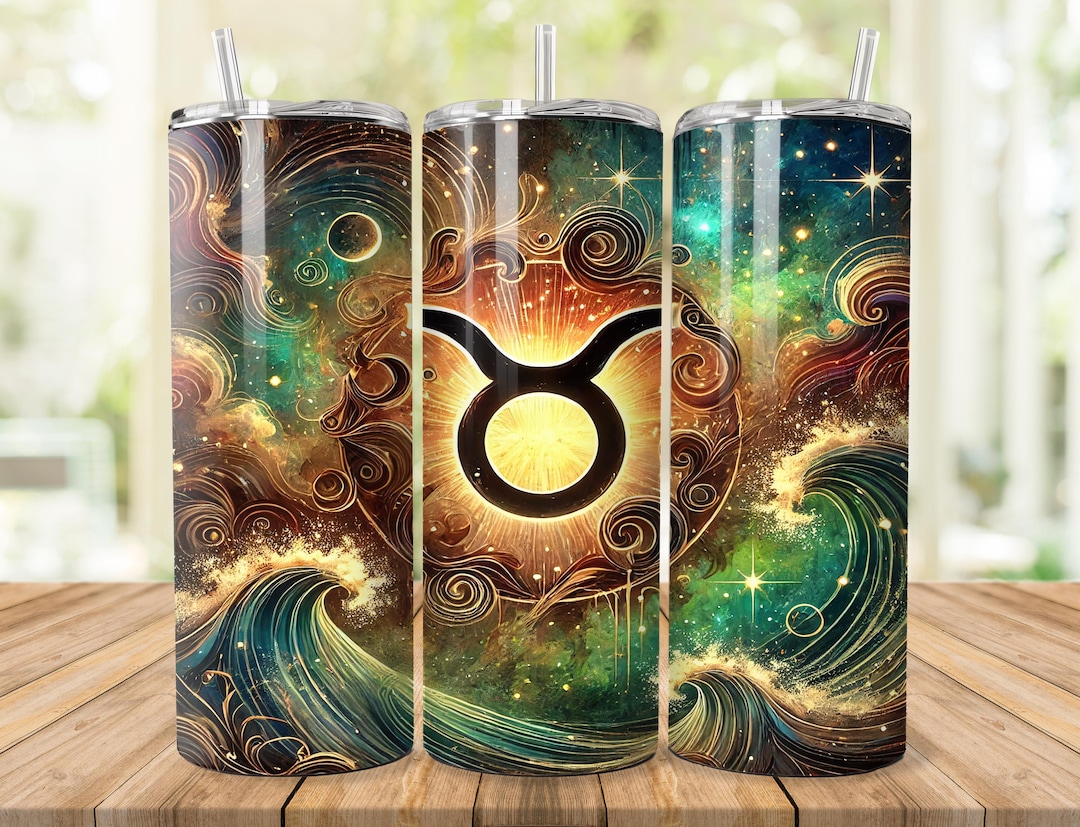 Taurus Tumbler Wrap: Astrology Sublimation Design (digital Download) - Etsy