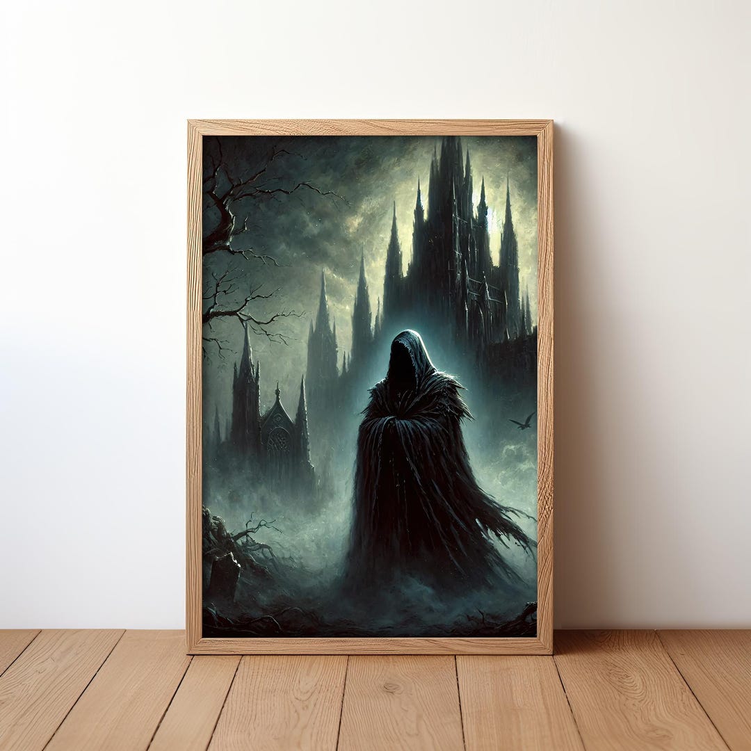 Necromancer Wall Art, Printable Wall Art, Dark Wall Decor, Digital ...