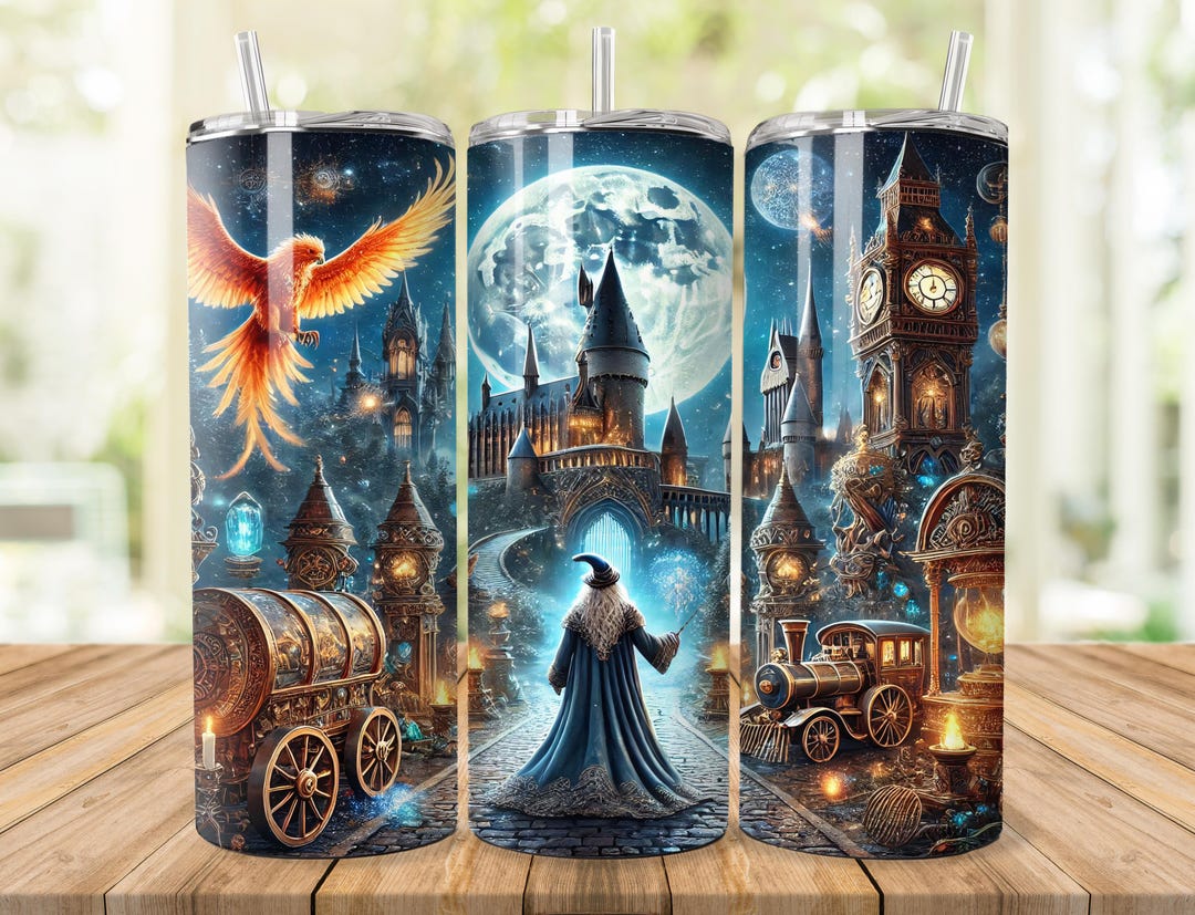Headmaster Wizard World Tumbler Wrap, 20oz 30oz Skinny Tumbler Wrap PNG ...