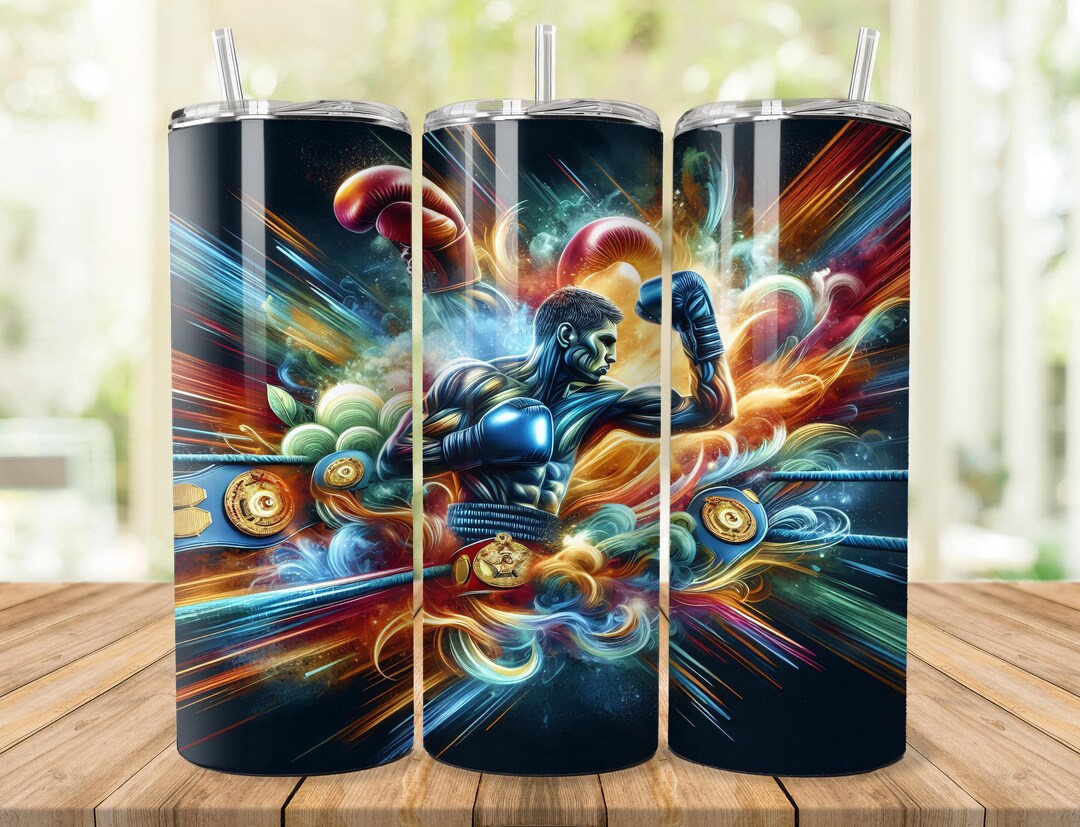 Boxing Tumbler Wrap: Sport Design PNG 20oz Tumbler Sublimation (digital ...