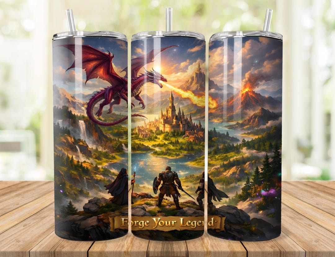 FRP Tumbler Wrap: Fantasy Design 20oz Tumbler Sublimation (digital ...