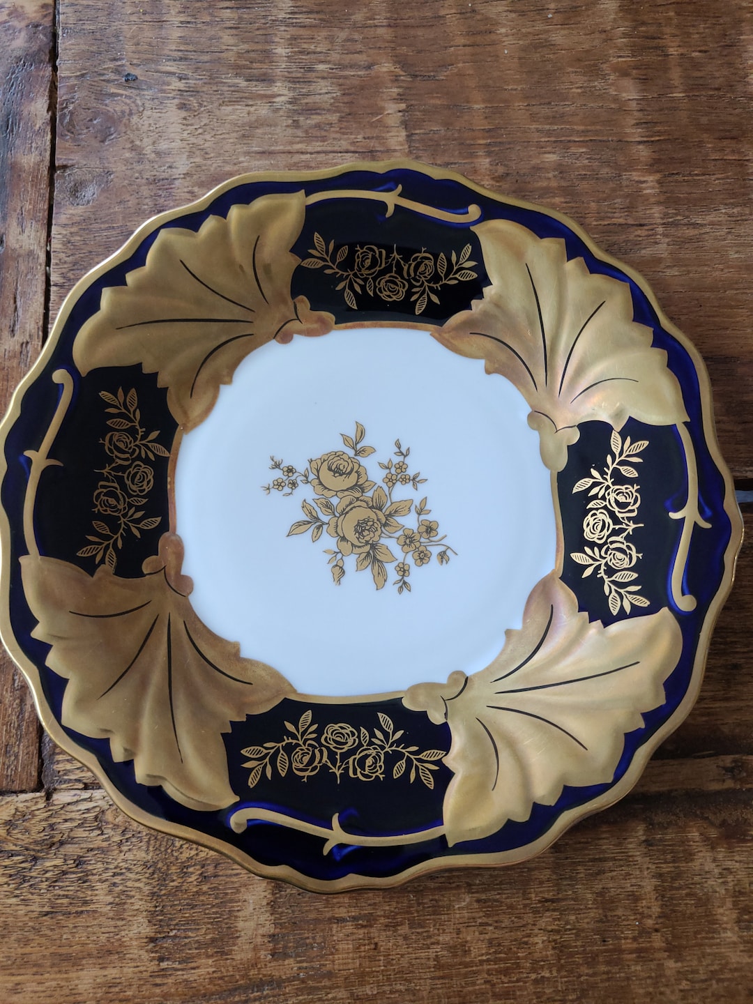 Vintage Original Echt Weimar Cobalt Jutta Plate Cake/ Dessert Plate - Etsy