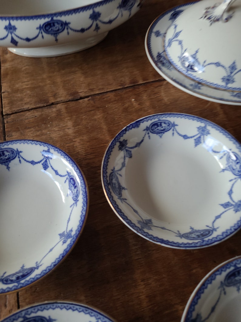 Furnivals. Naples Patter . 4 Bowls. 1910 To12 - Etsy