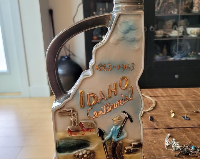 Vintage-1963 Idaho Centennial (1863-1963) Jim Beam Whiskey Decanter - Etsy