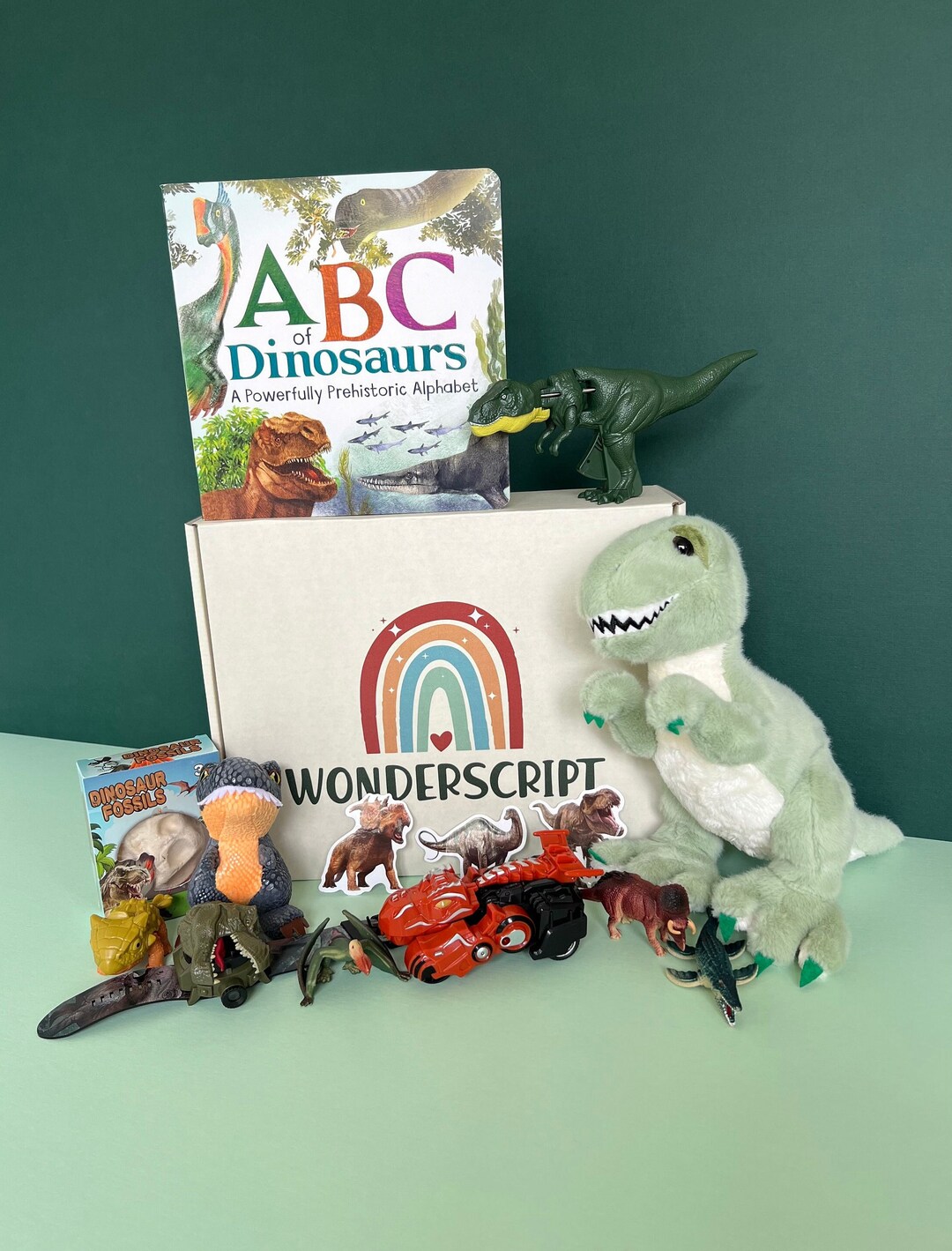 ABC of Dinosaurs Book Box With Accessories - Etsy