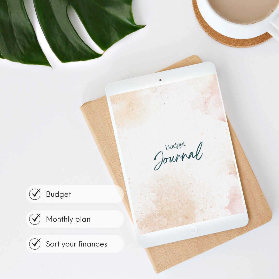Budget Journal Printable PDF, Personal Finance Planner, Money ...