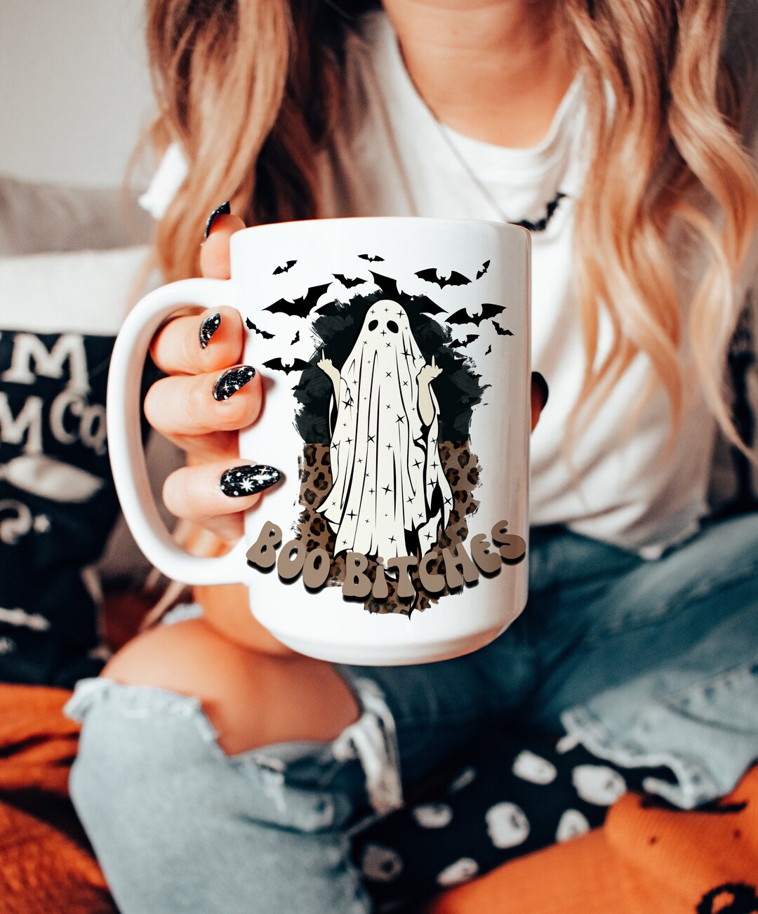 Boo Bitches Ghost Coffee Mug - Etsy