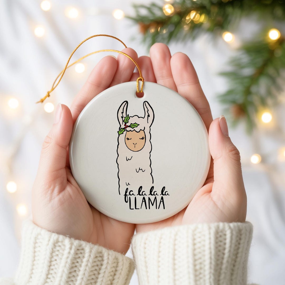 Christmas Fa La La La Llama Ornament - Etsy