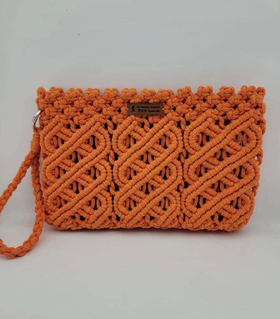Women's Macrame Baghandcrafted Cotton Macrame Clutch Bag - Etsy