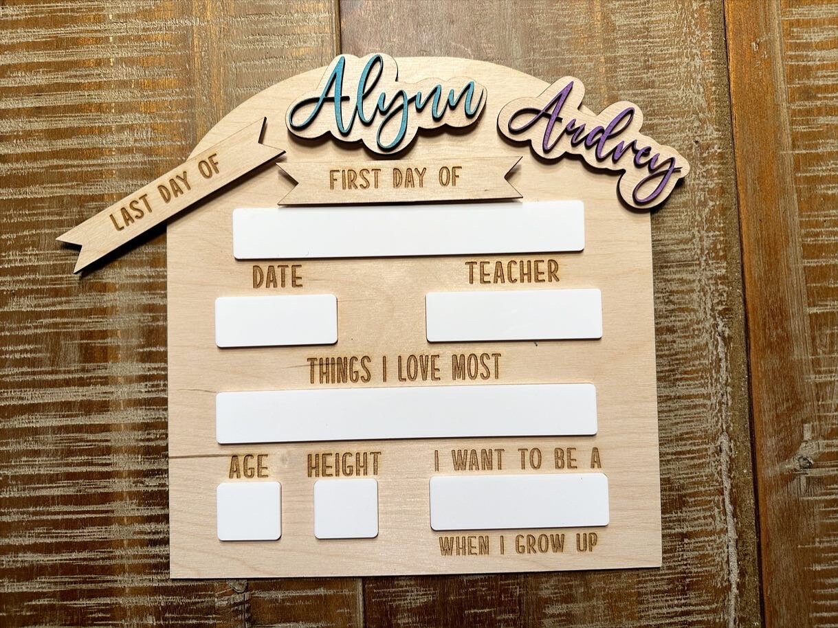Back to School Personalized Wood Sign - Etsy