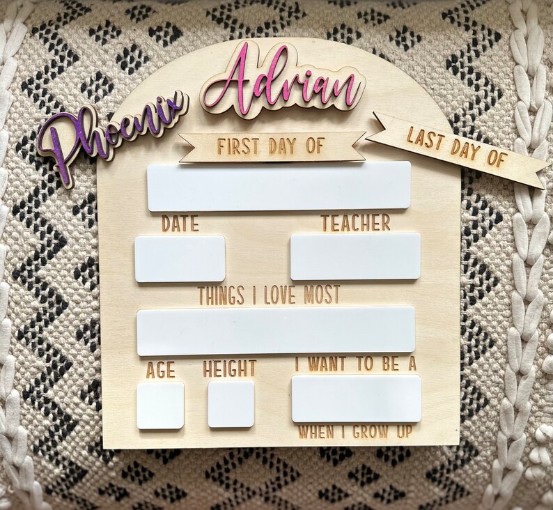 Back to School Personalized Wood Sign - Etsy