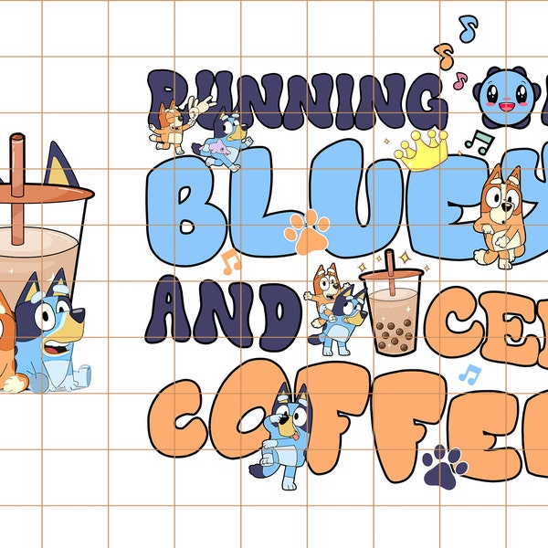 Bluey and Iced Coffee Shirt - Etsy