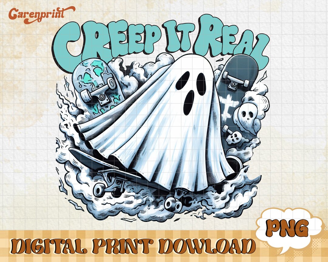 Creep It Real Ghost Halloween Png Halloween Png Spooky - Etsy