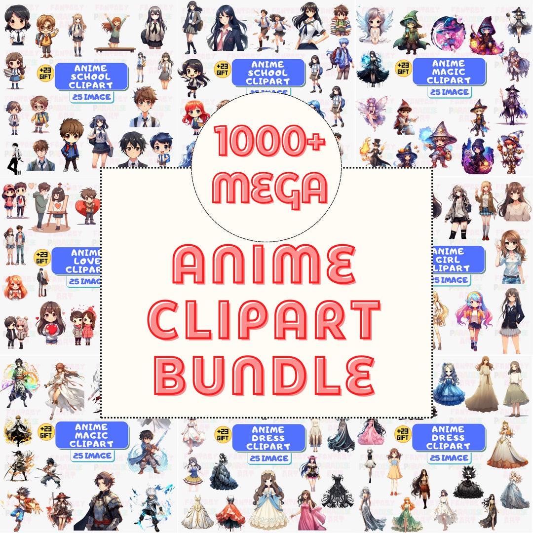 Watercolor Anime Bundle Clipart, Watercolor Clipart, Anime SVG, Bts Svg ...