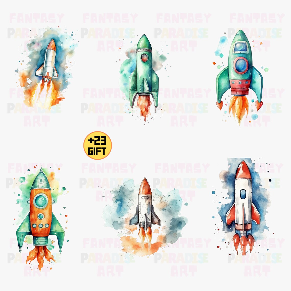 Space Girl Watercolor Clipart, Girly Space Watercolor Clipart, Girl ...