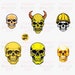 Yellow Skull Clipart Png, Skull Clipart, Skull Illustration, Occult ...