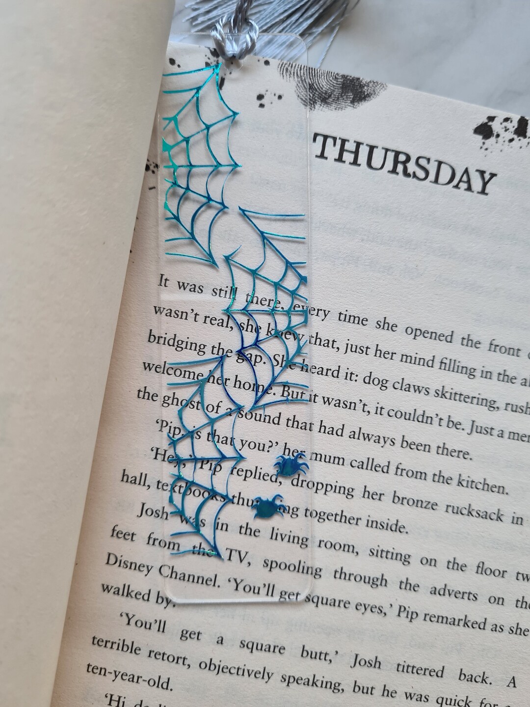 Spider Web Bookmark | Spooky Bookmark | Stocking Filler | Reading Gift ...