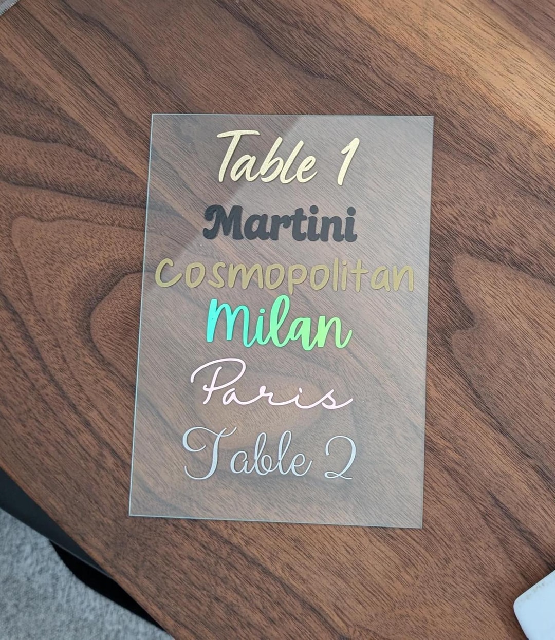 Vinyl ONLY! | Custom Vinyl Table Names for Weddings and Birthday Party ...