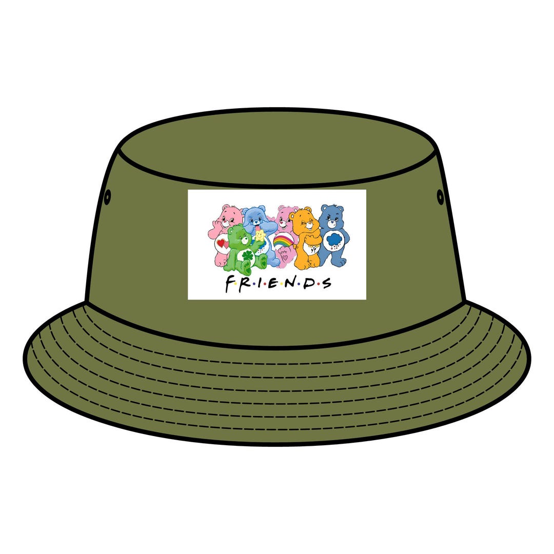 Care Bears Friends Bucket Hat Stylish and Groovy, Retro 80s Accessory ...