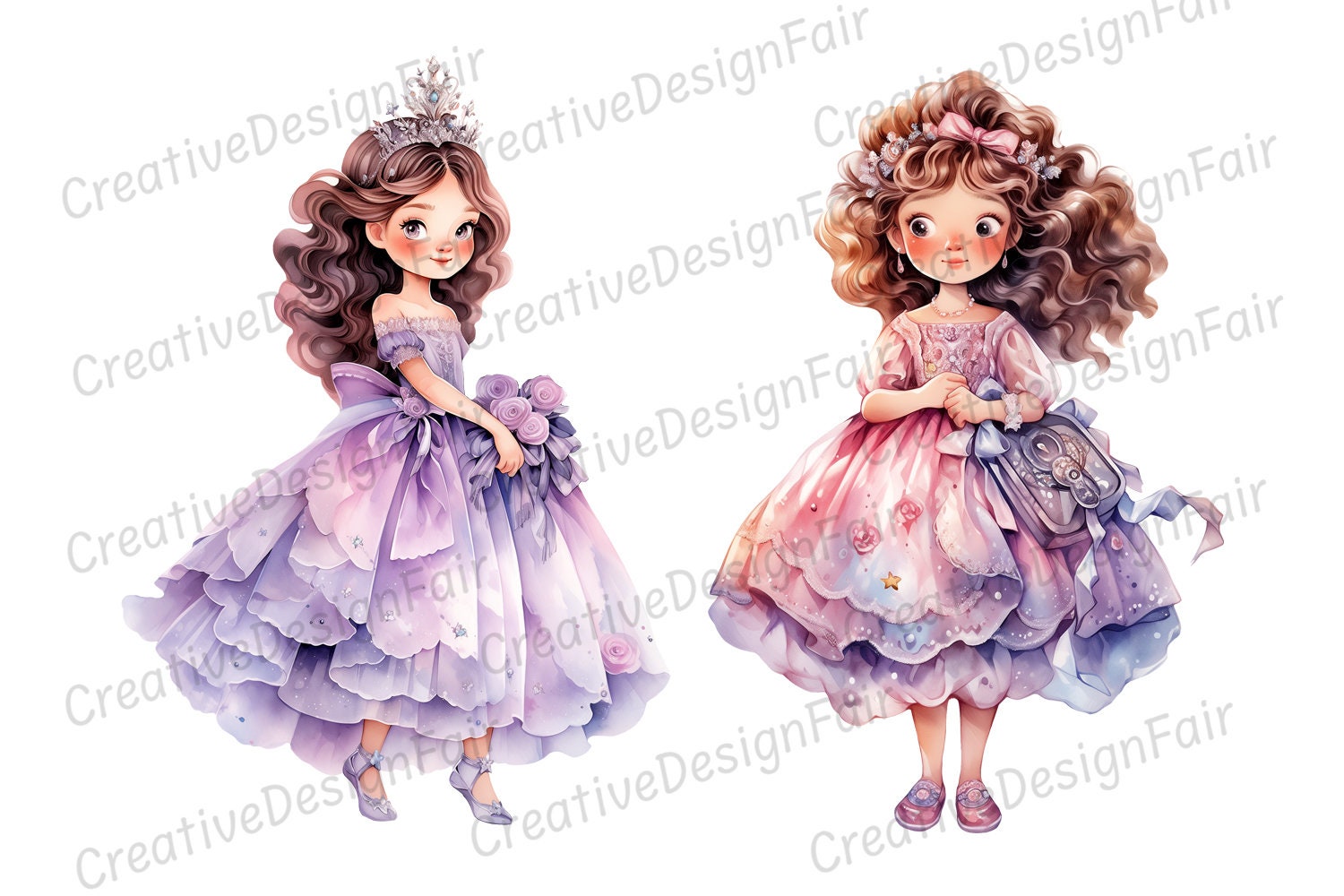 Cute Princess PNG NO Background Clipart Ephemera Junk Journal ...