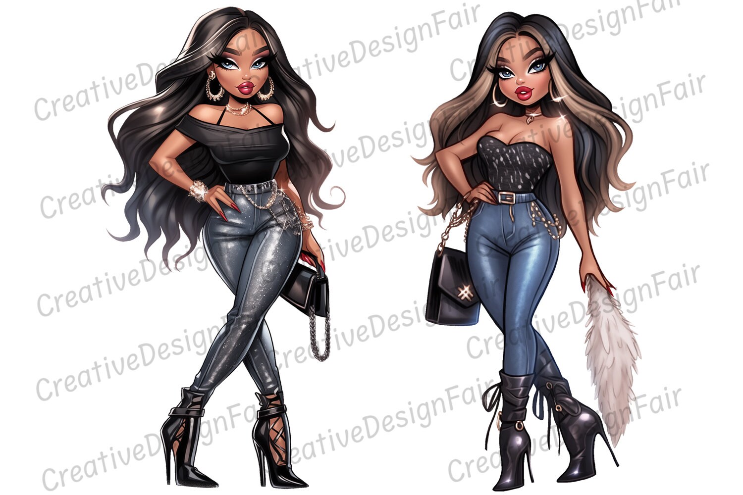 Fashion Diva 10 PNG Clipart NO Background Ephemera Junk Journal ...